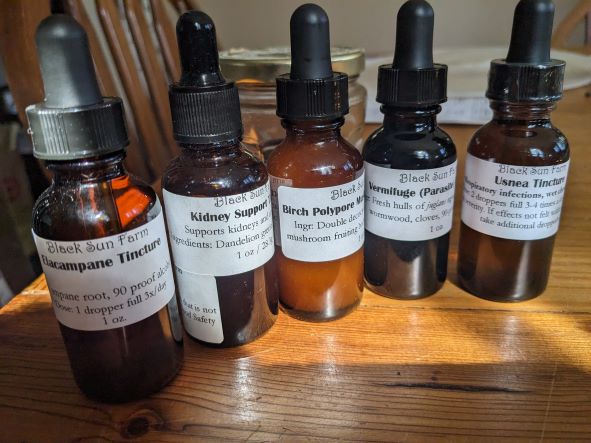 Herbal Tinctures – Black Sun Farm